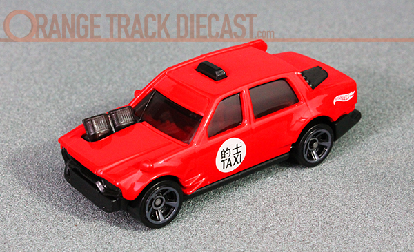 HW City Works (2016 New Model): TIME ATTAXI – ORANGE TRACK DIECAST