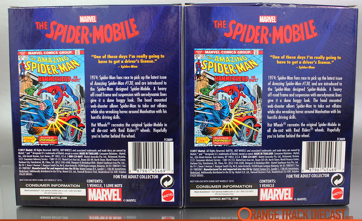 San Diego Comic-Con Exclusive: SPIDER-MOBILE – ORANGE TRACK DIECAST