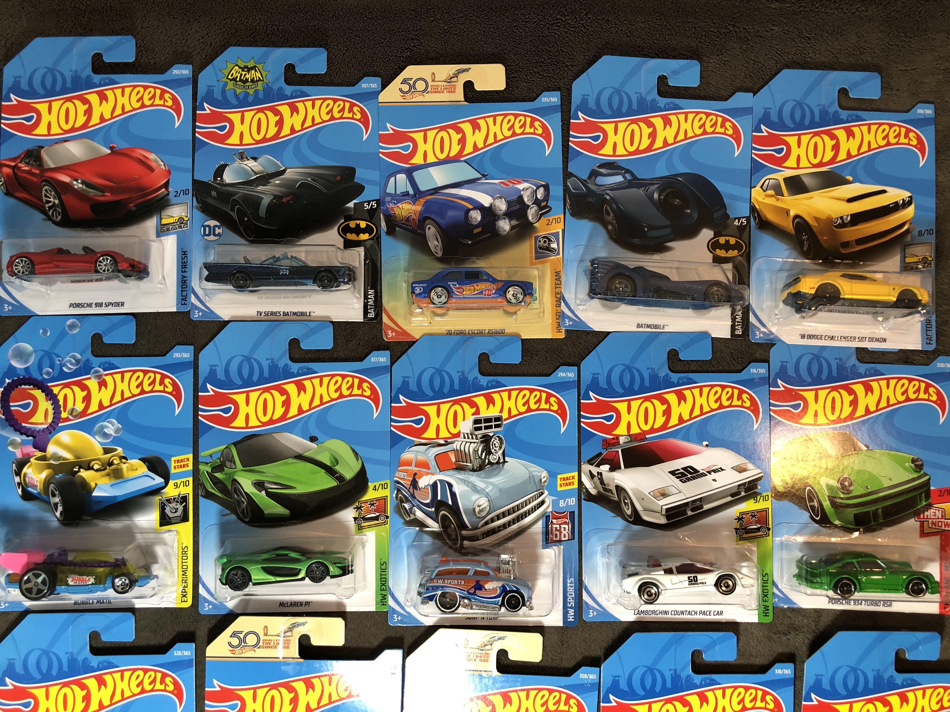 Hot Wheels 2018 Mainline “P” Case Unboxing – ORANGE TRACK DIECAST