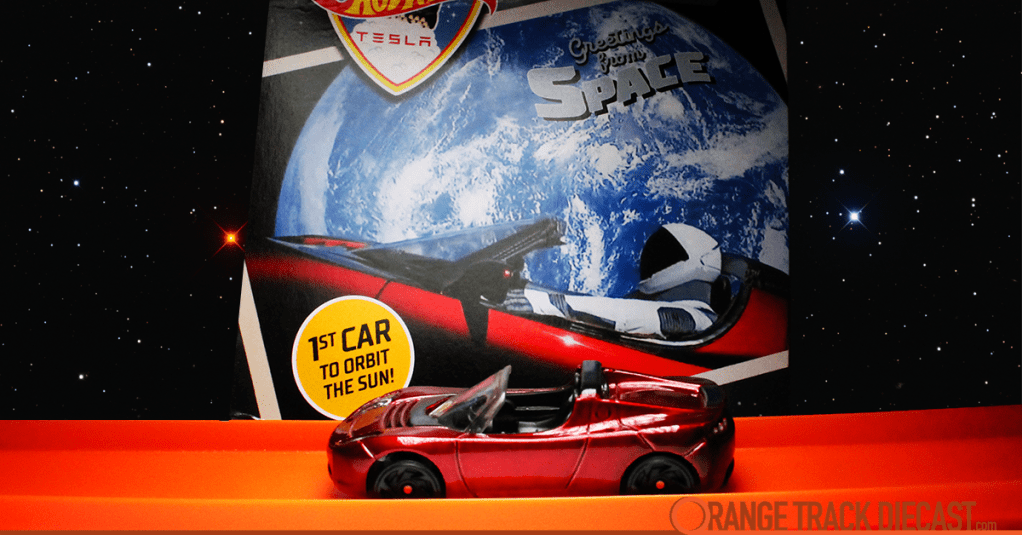 Greetings from Space: ’08 TESLA ROADSTER – ORANGE TRACK DIECAST