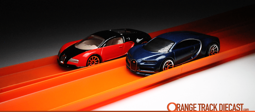 HW Exotics (2019 New Model): ’16 BUGATTI CHIRON – ORANGE TRACK DIECAST