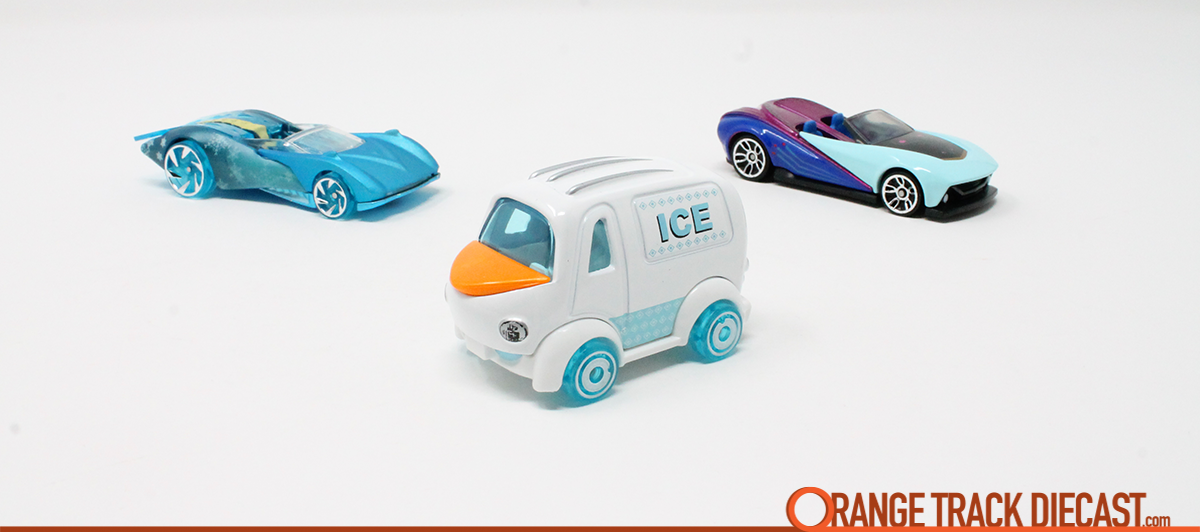 Frozen Character Car 3-Pack: OLAF – ORANGE TRACK DIECAST