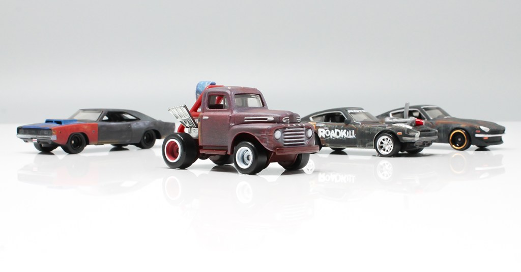 ’50 Ford F6 Roadkill Stubby Bob – ORANGE TRACK DIECAST