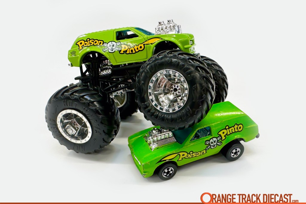 POISON PINTO RETURNS: Reimagined as a Hot Wheels Monster Truck – ORANGE ...